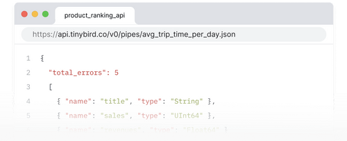 Tinybird · The Way to build Real-time Data Products
